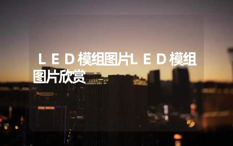 LED模组图片（LED模组图片欣赏）-多映光电